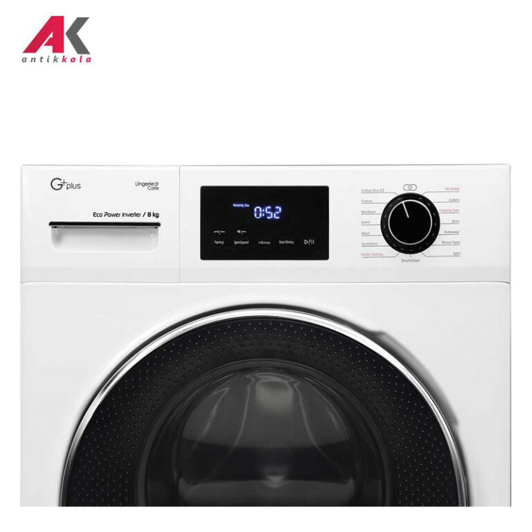 ماشین لباسشویی جی پلاس مدل GPLUS GWM-K824W | آنتیک کالا